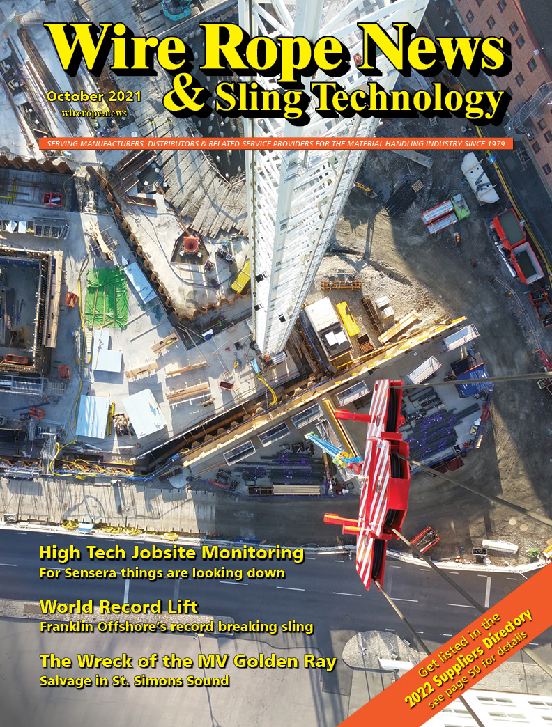 October Issue of Wire Rope News & Sling Technology Magazine