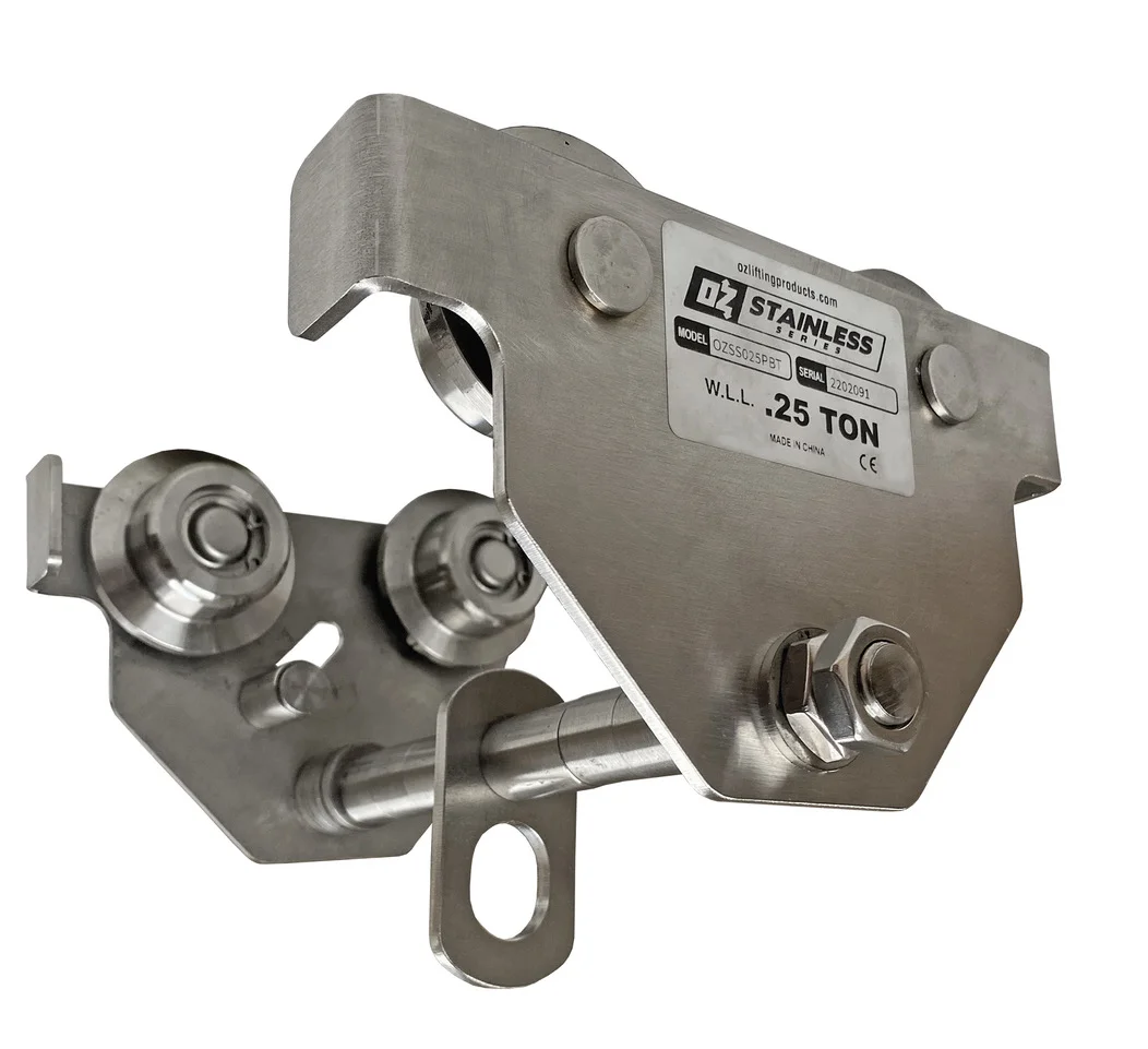 OZ Expands Stainless Steel Hoist, Trolley Range