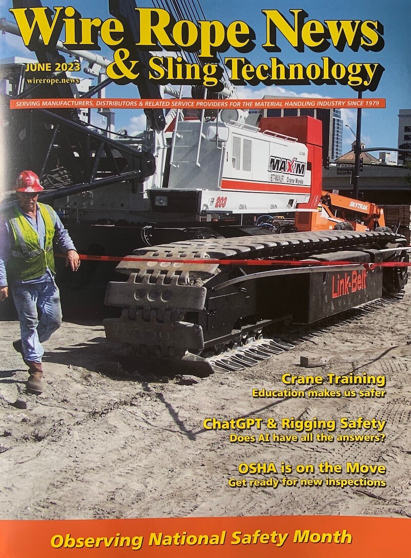 June 2023 – Wire Rope News & Sling Technology Magazine