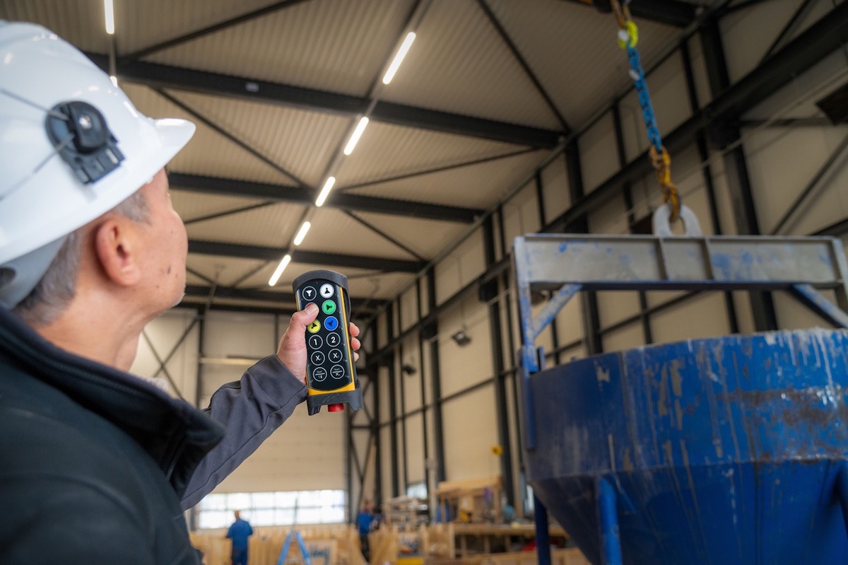 Tele Radio, crane, construction controls at Intermat